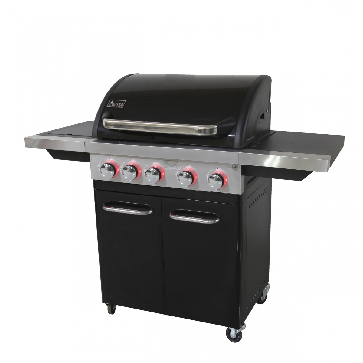 Activa Black Star 500 Gasgrill 4 Brenner Gas Grill Gasgrillwagen Guss